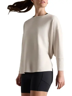 RHONE Relaxed Fit Pullover Sweatshirt - Sand