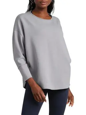 RHONE Relaxed Fit Pullover Sweatshirt - Steel Gray