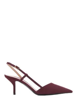 Giorgio Armani Suede Slingbacks - Burgundy