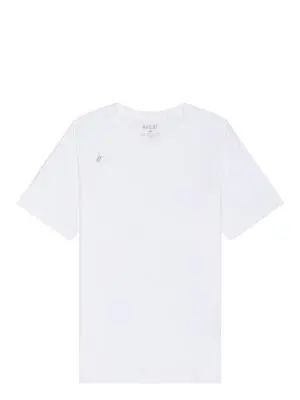 RHONE Reign Short Sleeve Tee In White - Bright White