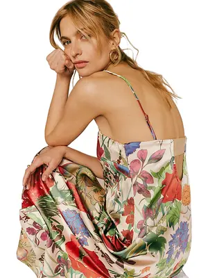Free People Botanical Maxi Dress Spring Combo