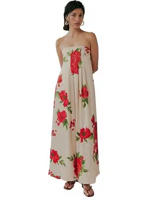 Free People Botanical Maxi Dress Tea Combo