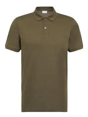 Sunspel Cotton Piqué Polo Shirt - Green