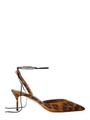 AQUAZZURA Leopard-print Suede Pumps - Animal Print