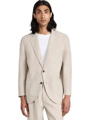 DE BONNE FACTURE Linen Essential Jacket