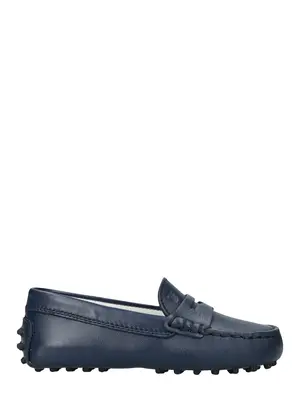 TOD'S Leather Mocassino Driving Shoes - Navy