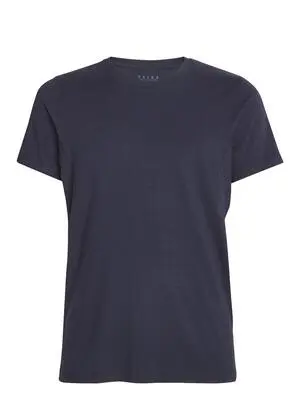 Falke Cotton-blend Daily Climate Control T-shirt - Navy