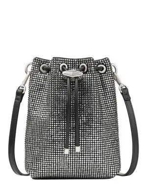 JIMMY CHOO Mini Cinch Shoulder Bag Black