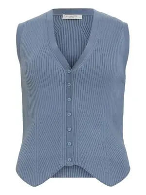 ALLSAINTS Knitted Cruz Waistcoat Grey
