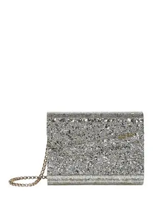 JIMMY CHOO Glitter Candy Clutch - Neutral