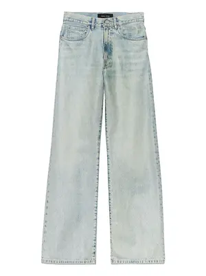 PURPLE BRAND Purple Brand Low-Rise Wide-Leg Jeans