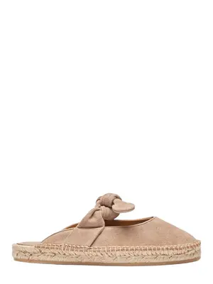 SCAROSSO Pina Suede Espadrilles - Neutrals