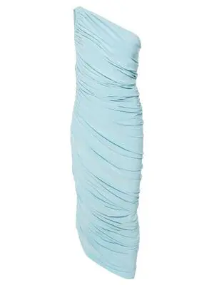 Norma Kamali Diana One-shoulder Gown - Blue