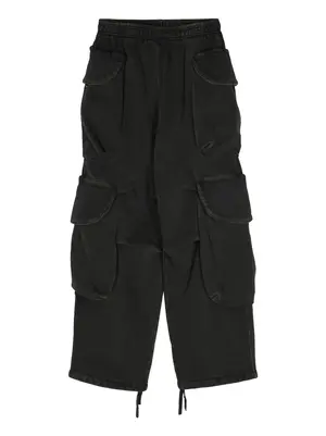 ENTIRE STUDIOS Heavy Gocar Mid-rise Cargo Trousers - Black