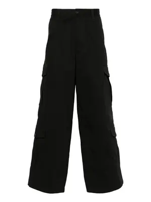 Emporio Armani Twill-weave Cargo Pants - Black