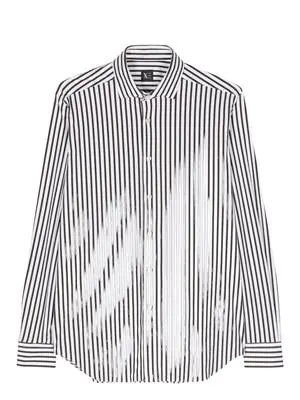 XACUS Striped Longsleeved Shirt - White