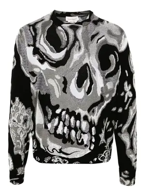 ALEXANDER MCQUEEN Alexander McQueen Abstract Pattern-Jacquard Jumper