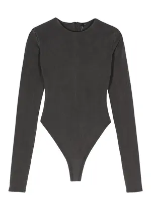 ENTIRE STUDIOS Round-neck Jersey Bodysuit - Black