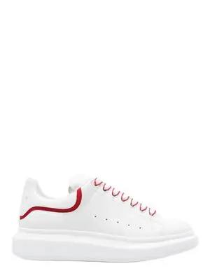 Alexander McQueen Lace-up Leather Sneakers - White
