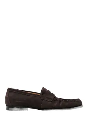 SCAROSSO Fred Suede Loafers - Brown