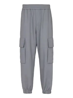 Balmain Tapered-leg Cargo Trousers - Grey