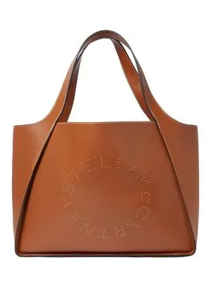 Stella McCartney Logo Tote Bag Pecan