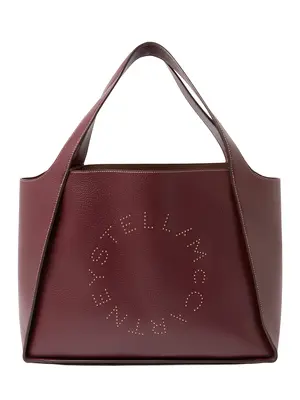 Stella McCartney Logo Tote Bag Plum