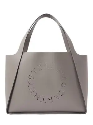 Stella McCartney Logo Tote Bag Smoke Gray