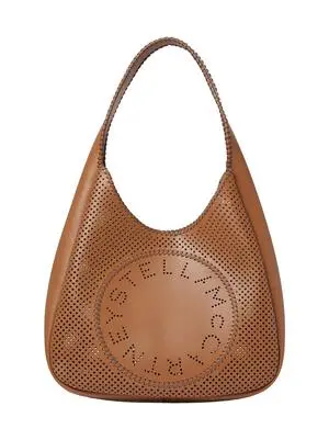 Stella McCartney Stella McCartney Logo Slouchy Hobo Tote Bag Brandy