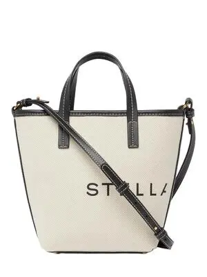 STELLA MCCARTNEY Stella McCartney Logo Canvas Crossbody Tote Bag
