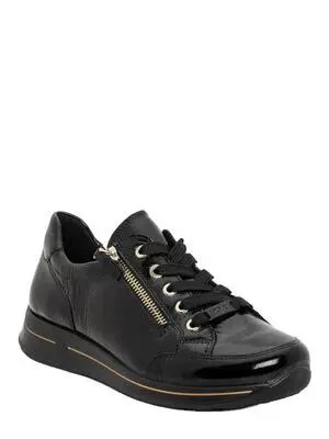 ARA Oleanna Zip Sneaker - Black