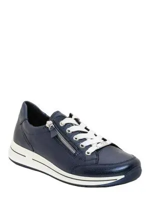 ARA Ara Oleanna Zip Sneaker Blue Metallic