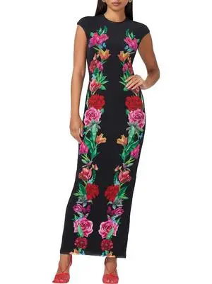AFRM Cody Printed Mesh Maxi Dress - Body Floral