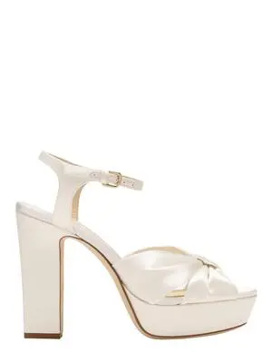 JIMMY CHOO Jimmy Choo Heloise Platform Sandals Ivory