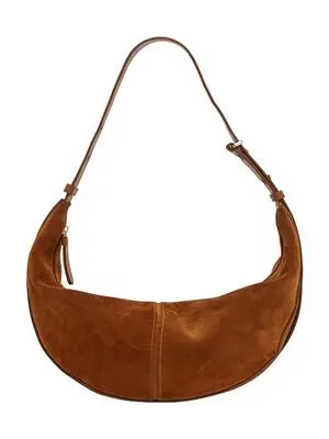 Proenza Schouler Slide Suede Shoulder Bag - Saddle