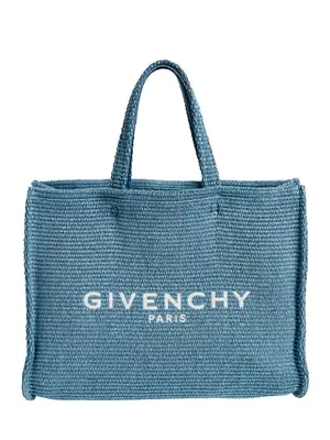 Givenchy Givenchy Raffia G-Tote Denim Blue