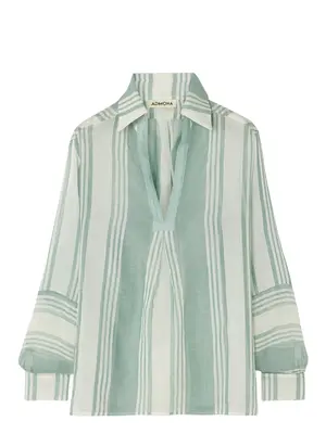 ADMONA Admona Zaid Striped Gauze Shirt