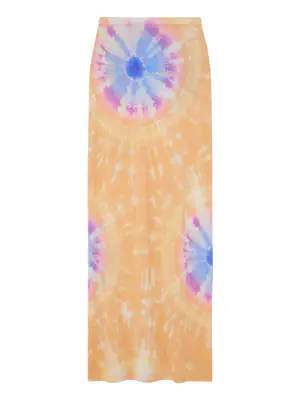 Rabanne Second Skin Tie-dyed Maxi Skirt - Multi