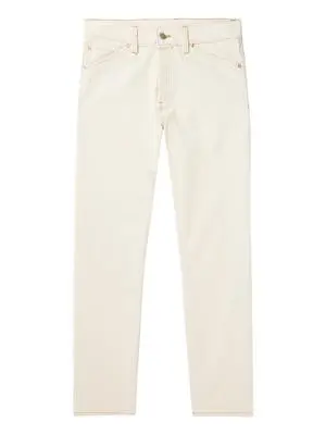 DRAKE'S Straight-leg Selvedge Jeans - Neutrals