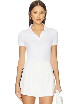Splits59 Talia Rib Polo - White