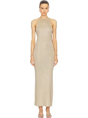Lpa Josi Maxi Dress - Sand & Silver