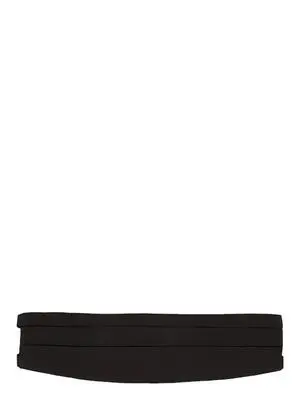 Giorgio Armani Silk Tuxedo Cummerbund - Black
