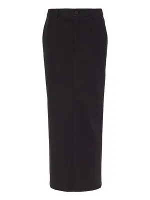 Wardrobe.NYC Drill Cotton Twill Maxi Skirt - Black