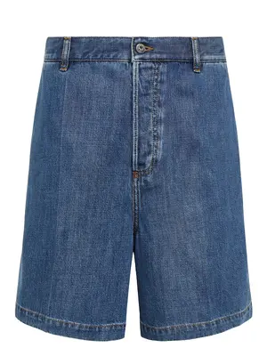 Valentino Garavani Denim Bermuda Shorts - Blue