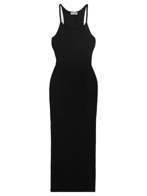 Eterne Tank Ribbed Stretch-jersey Maxi Dress - Black