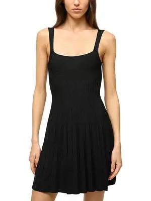 Staud Ellison Mini Dress - Black