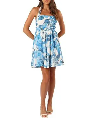 PETAL & PUP Betsey Floral Mini Dress - Blue Floral