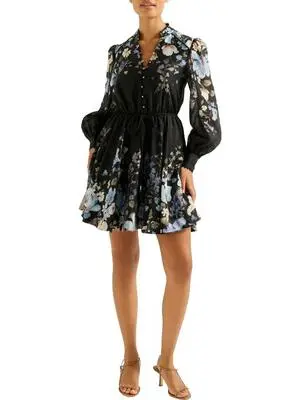 EVER NEW Vienna Lace Trim Shirtdress - Mila Floral