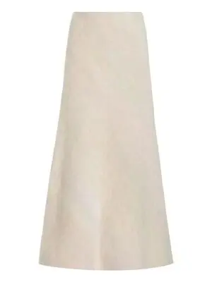 BY MALENE BIRGER Christina Knit Wool-blend Maxi Skirt - Ivory