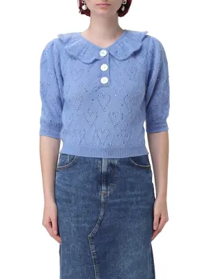 Alessandra Rich Alessandra Rich Sweater Gnawed Blue